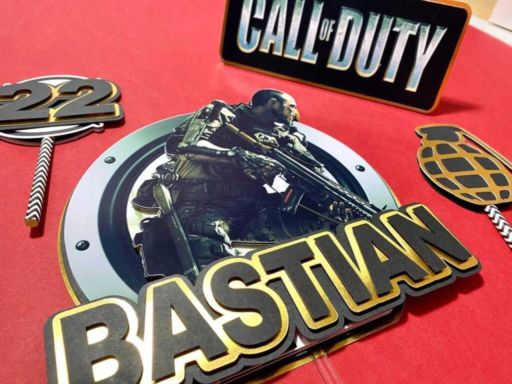 Topper Call of duty personalizado para torta 25 personas – Papaleria ...