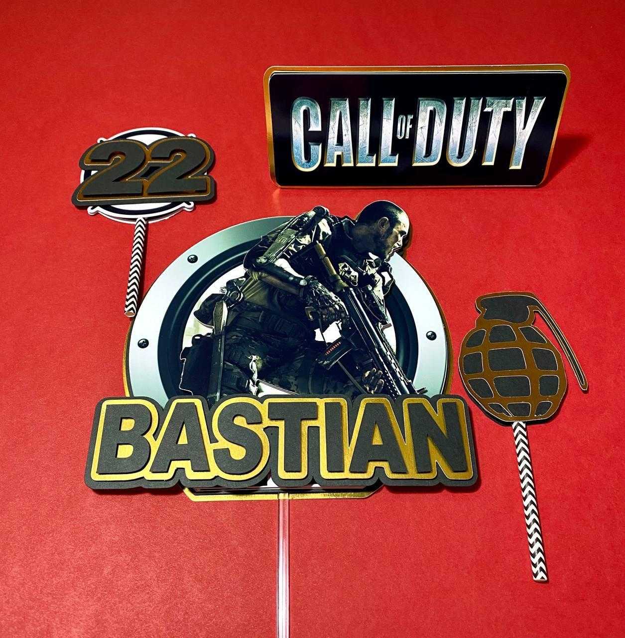Topper Call of duty personalizado para torta 25 personas – Papaleria ...