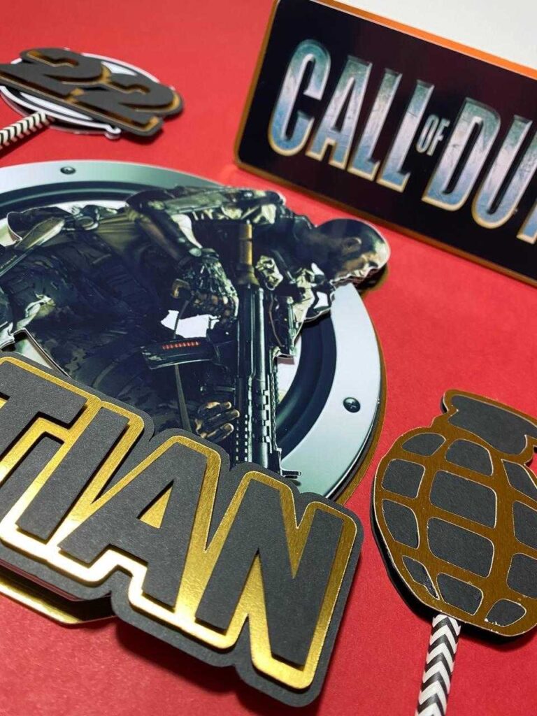 Topper Call of duty personalizado para torta 25 personas - Papaleria ...